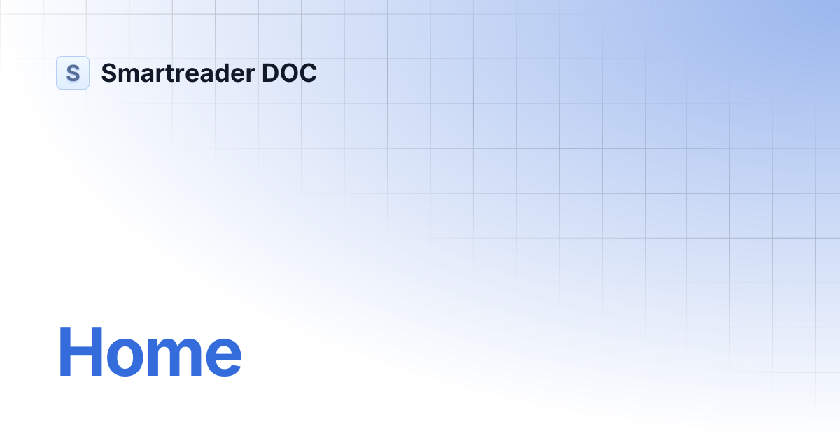 Home | Smartreader DOC